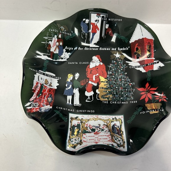 Charles A. Kaiser | Holiday | Charles Kaiser Vtg Green Fluted Plate ...